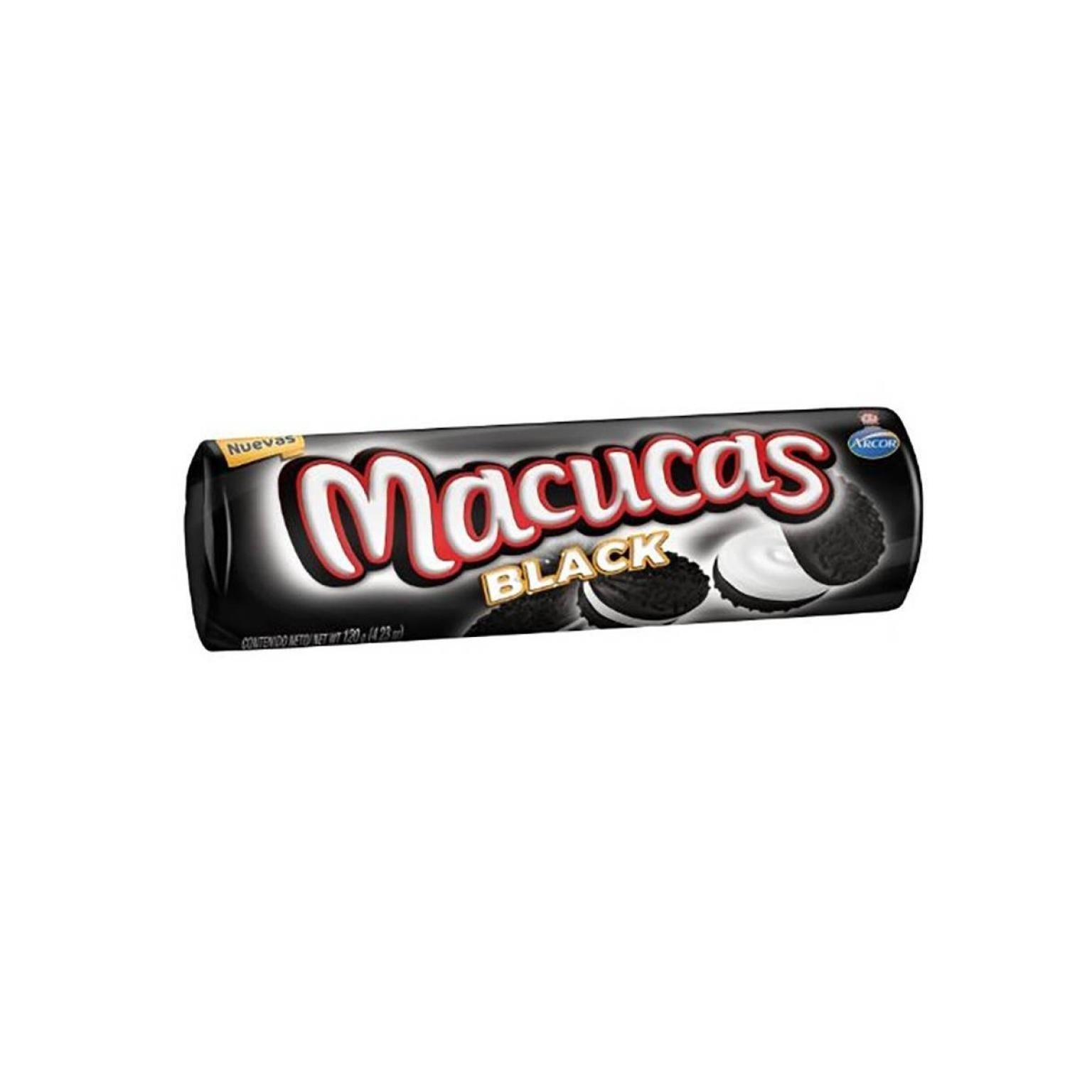 MACUCAS GALLETAS RELLENAS BLACK 120 GR - Supermercado El Desafío
