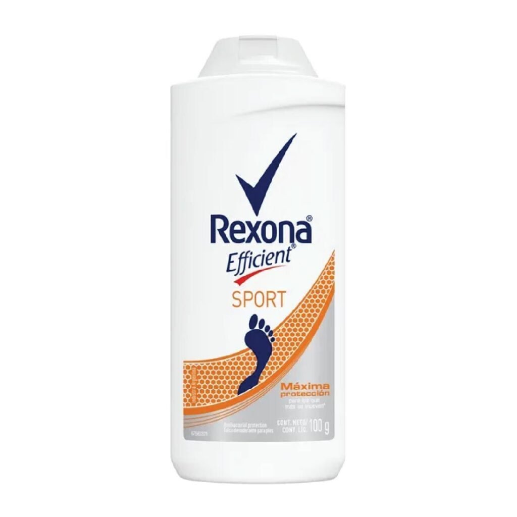 REXONA TALCO PARA PIES EFFICIENT SPORT 100 GR - Supermercado El Desafío