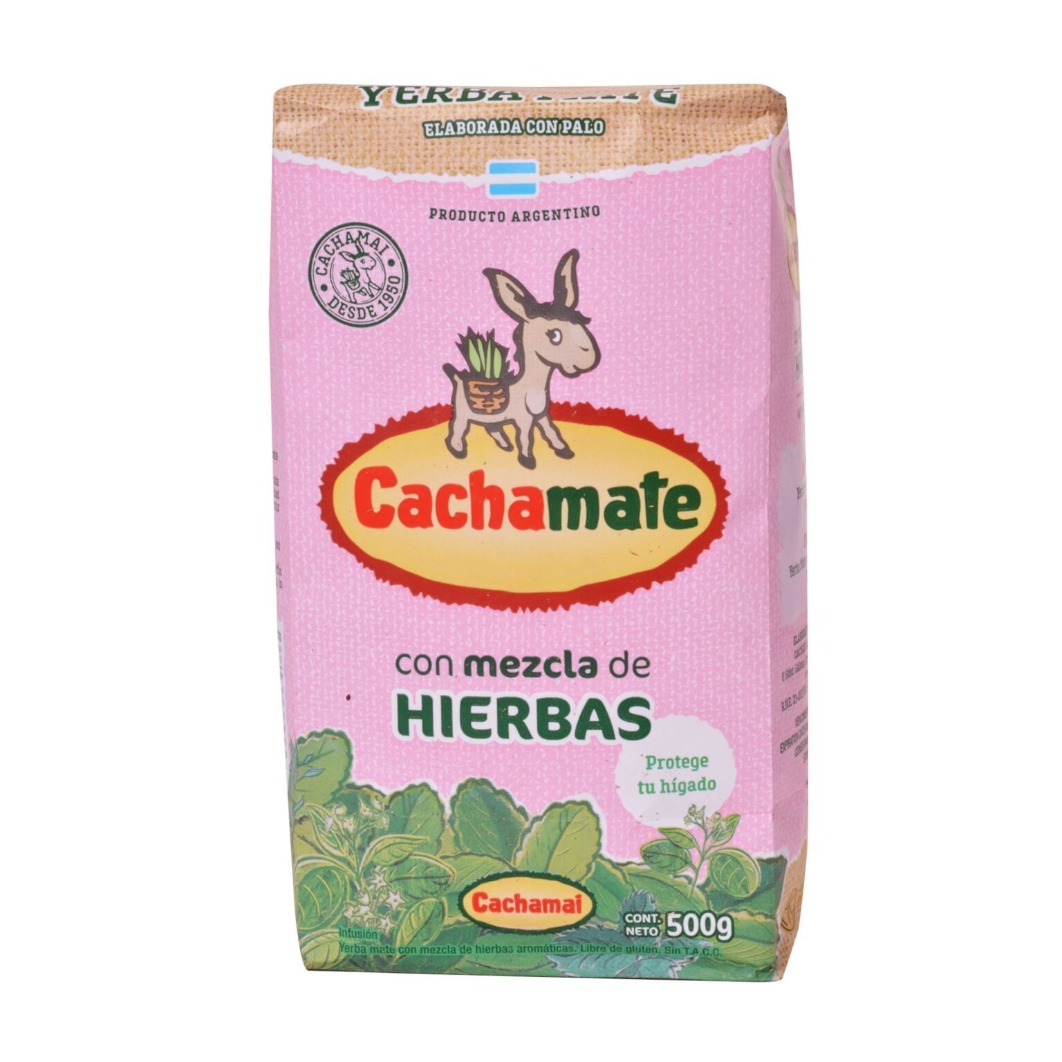 CACHAMATE YERBA MATE MEZCLA ROSA 500 GR - Supermercado El Desafío